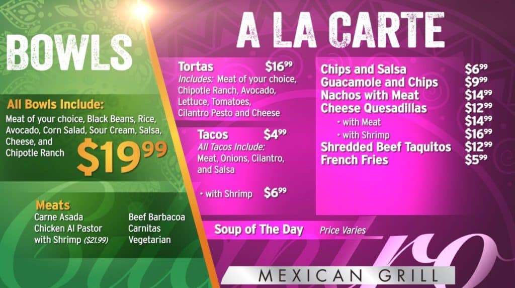 Menus & Specials - Cilantro Mexican Grill | Best Mexican Restaurant ...